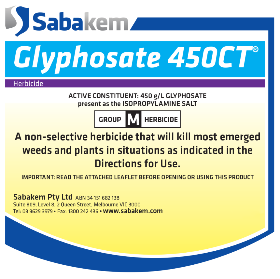 Glyphosate 450CT - Sabakem