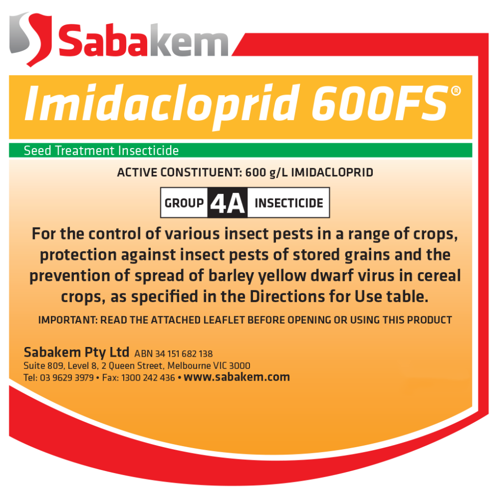Imidacloprid 600FS - Sabakem
