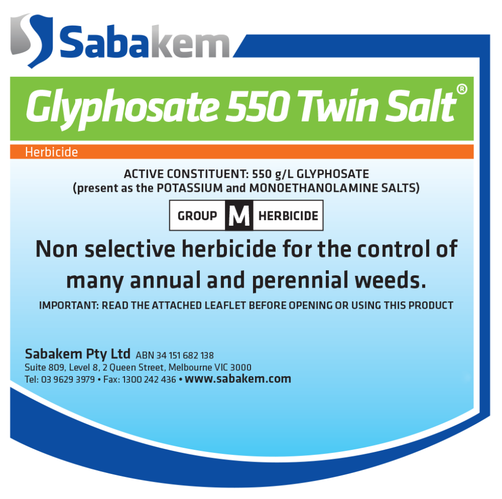 Glyphosate 550 Twin Salt - Sabakem