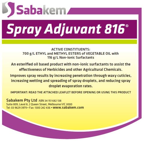 SPRAY ADJUVANT 816 - Sabakem