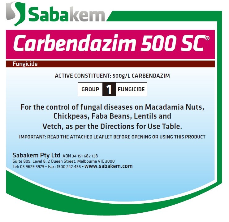 CARBENDAZIM 500 SC - Sabakem